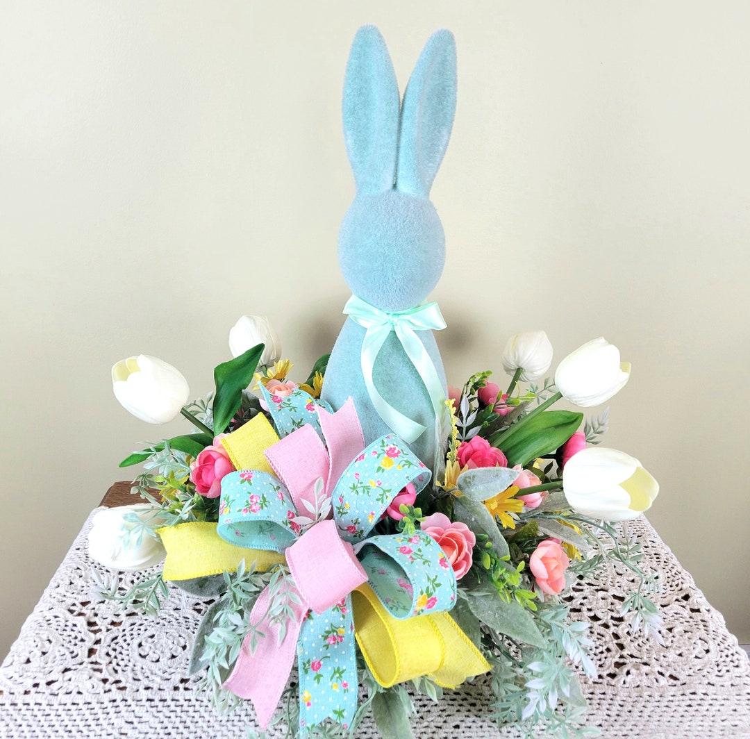 Bunny Arrangement, Spring Arrangement, Easter Home Decor, Bunny ...