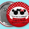 Disney Inspired Celebrations Buttons, Custom Birthday Buttons, Custom ...