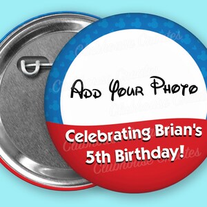 Disney Inspired Celebrations Buttons, Custom Birthday Buttons, Custom ...