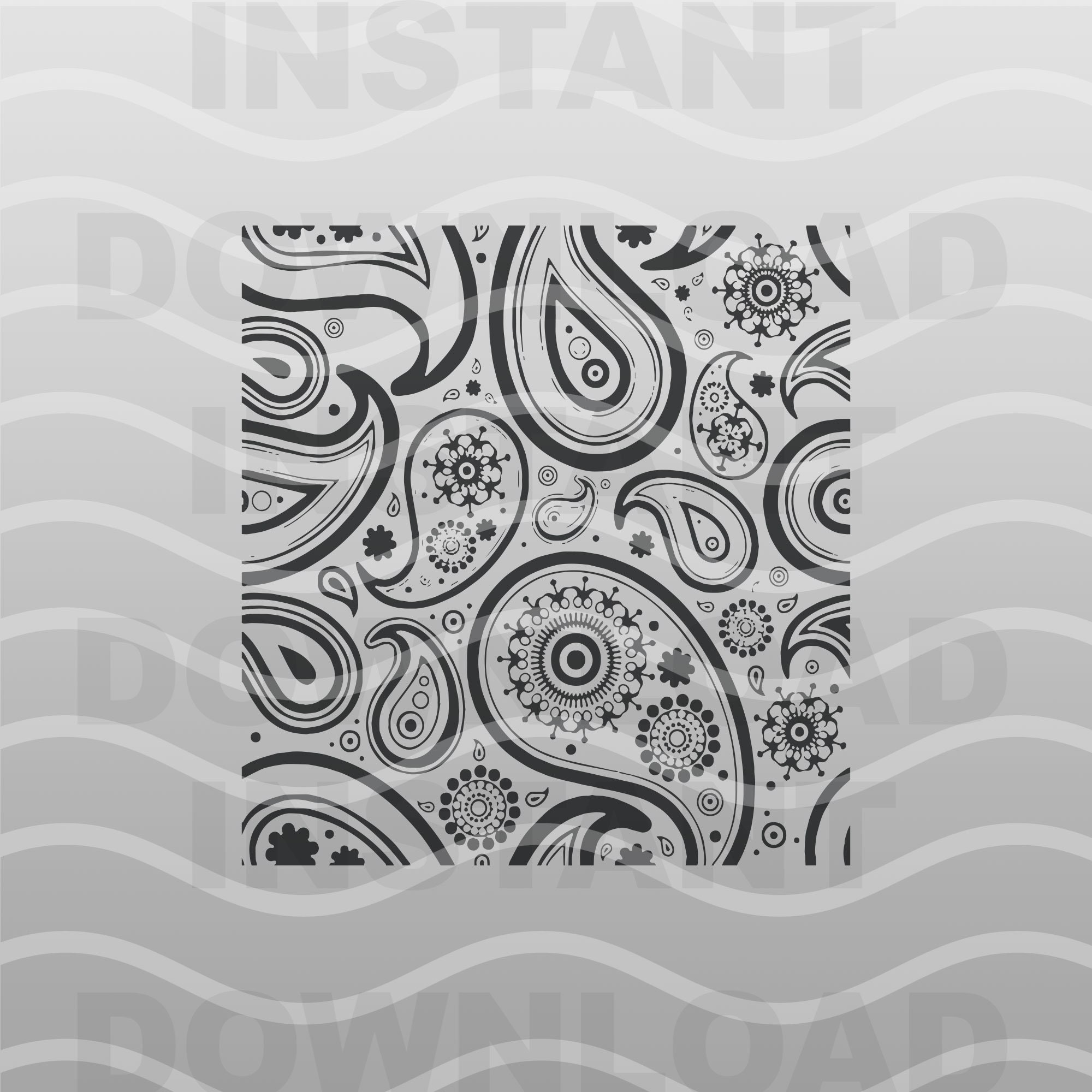 Bandana SVG Cut File - Pattern Design Silhouette File - Cloth Clipart ...