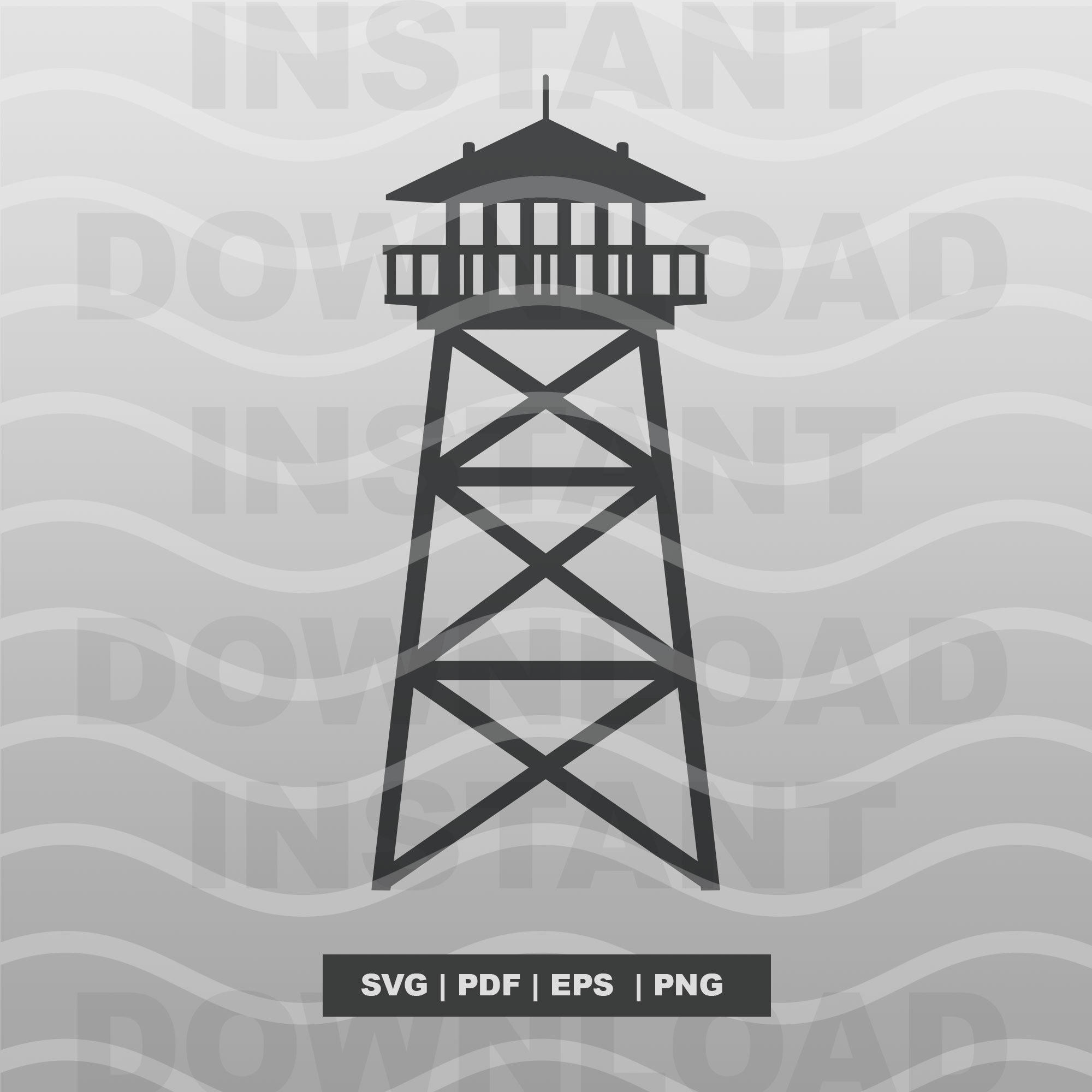 Camp Tower SVG Cricut File Camp Forest Silhouette Clip Art - Etsy