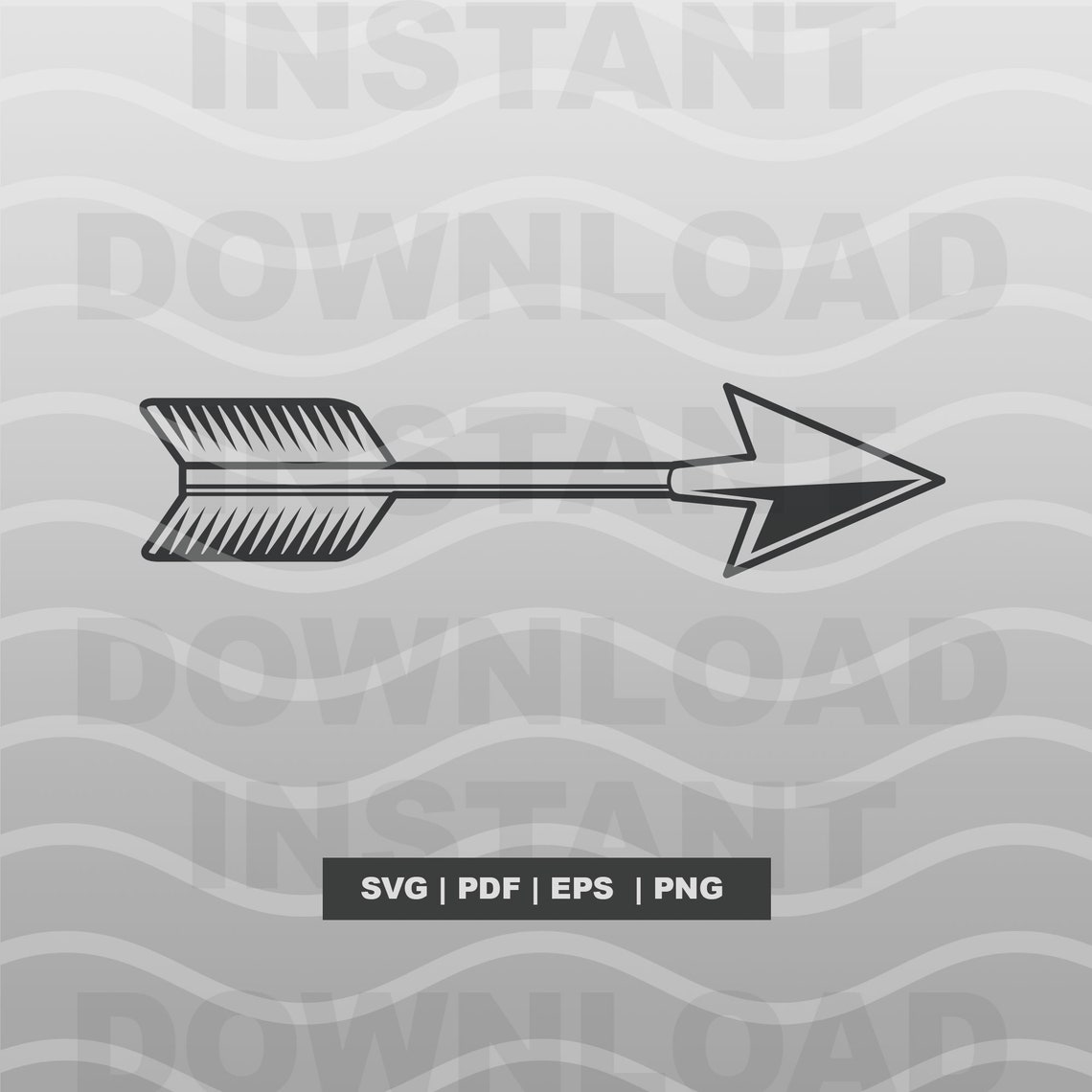 Arrow Clipart SVG File Forest Arrow Silhouette Clip Art | Etsy