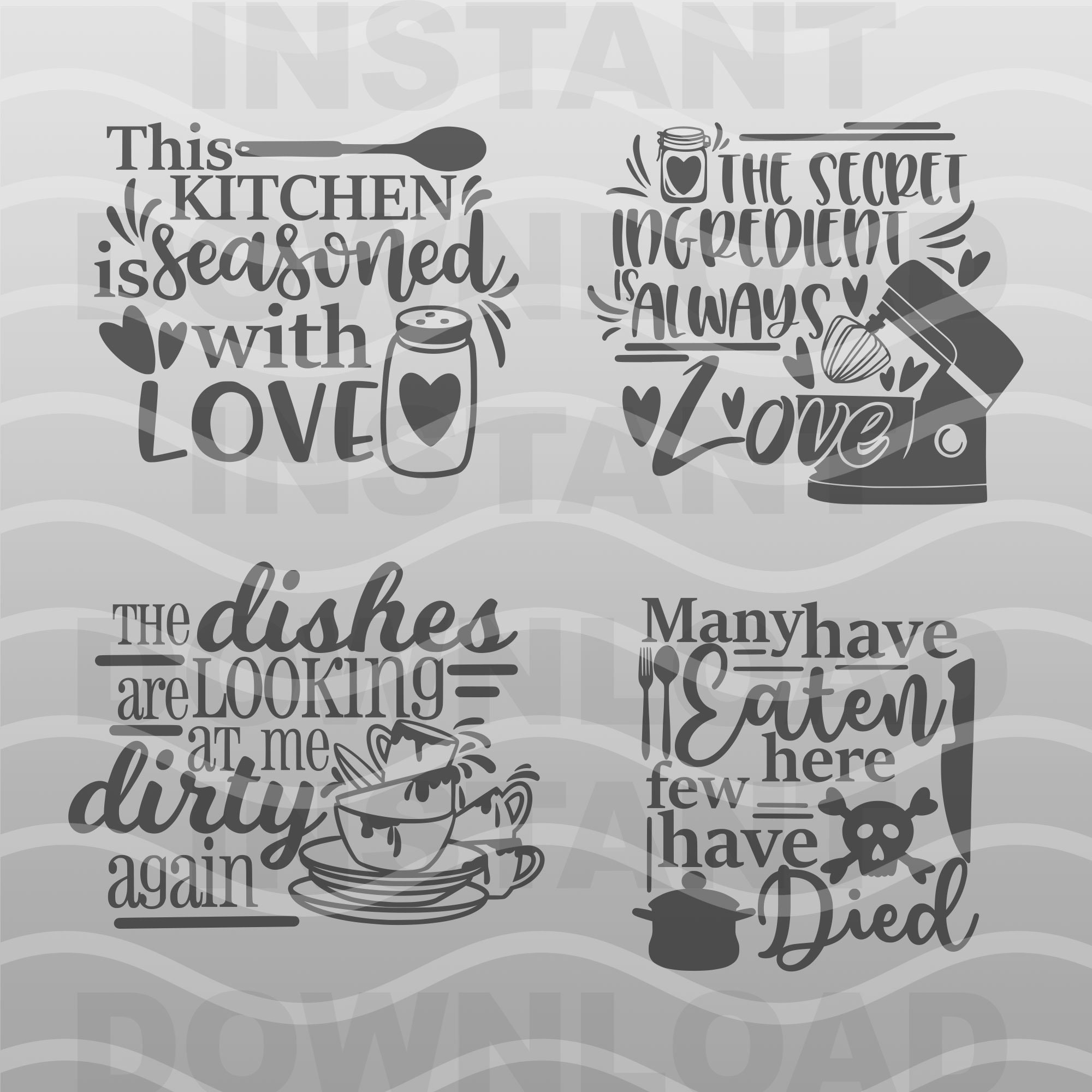 The Cook SVG Bundle 25 Files Chef Kitchen Funny Cooking - Etsy