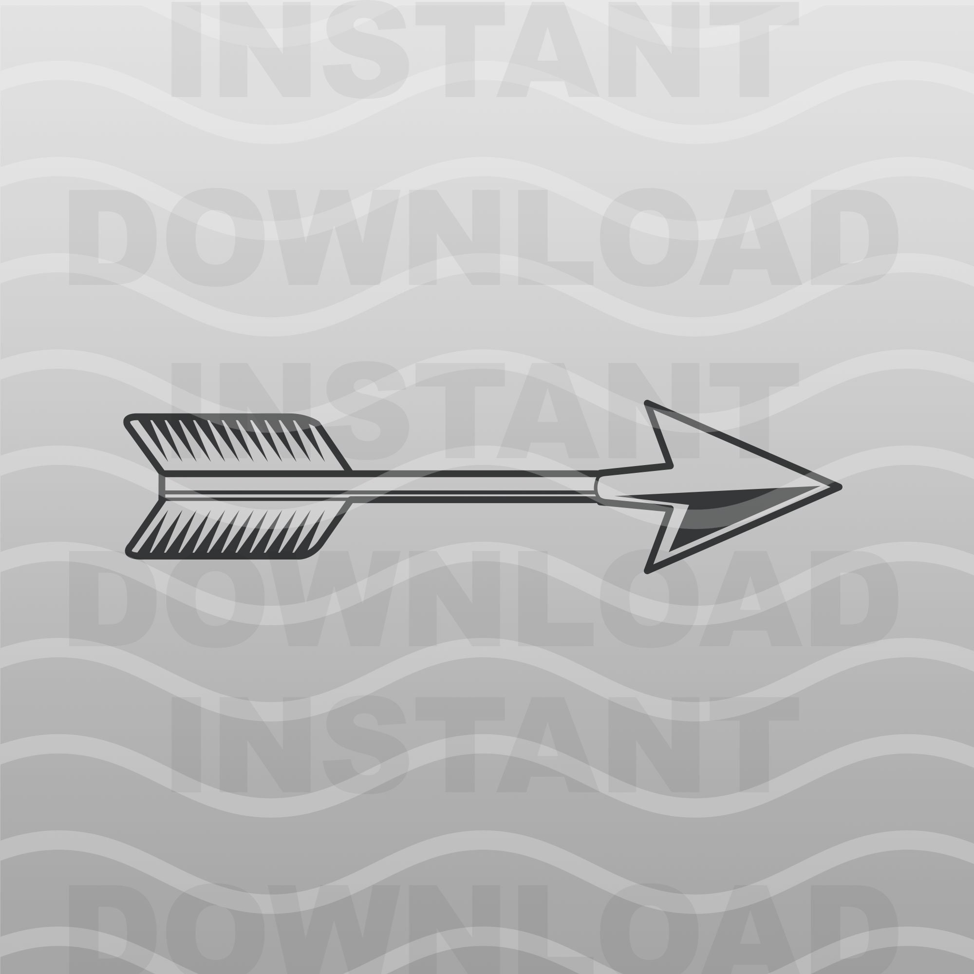 Arrow Clipart SVG File Forest Arrow Silhouette Clip Art | Etsy