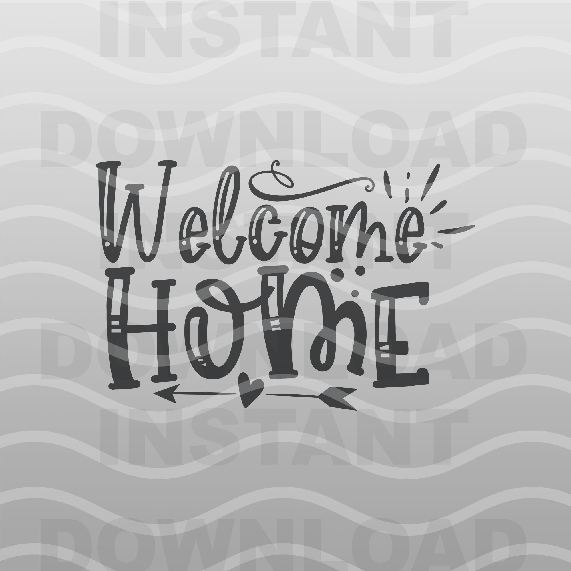 Welcome Home SVG Cricut File Happy Home Silhouette Clip Art - Etsy
