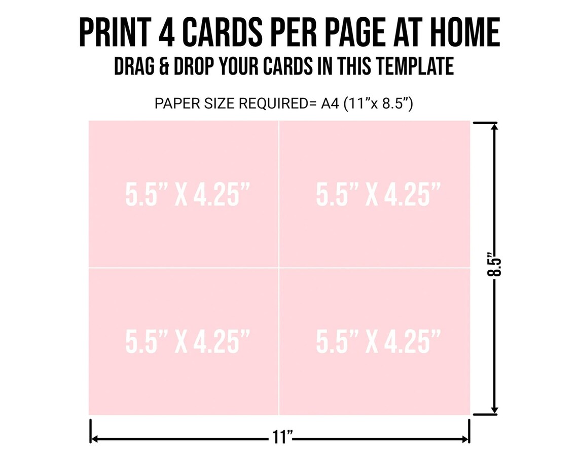 Thank You Card Template Thank You Cards Etsy Printable Thank - Etsy