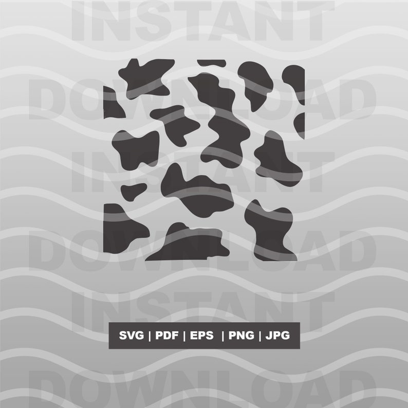 Cow Spots SVG Cut File Animal Print Silhouette Clip Art - Etsy