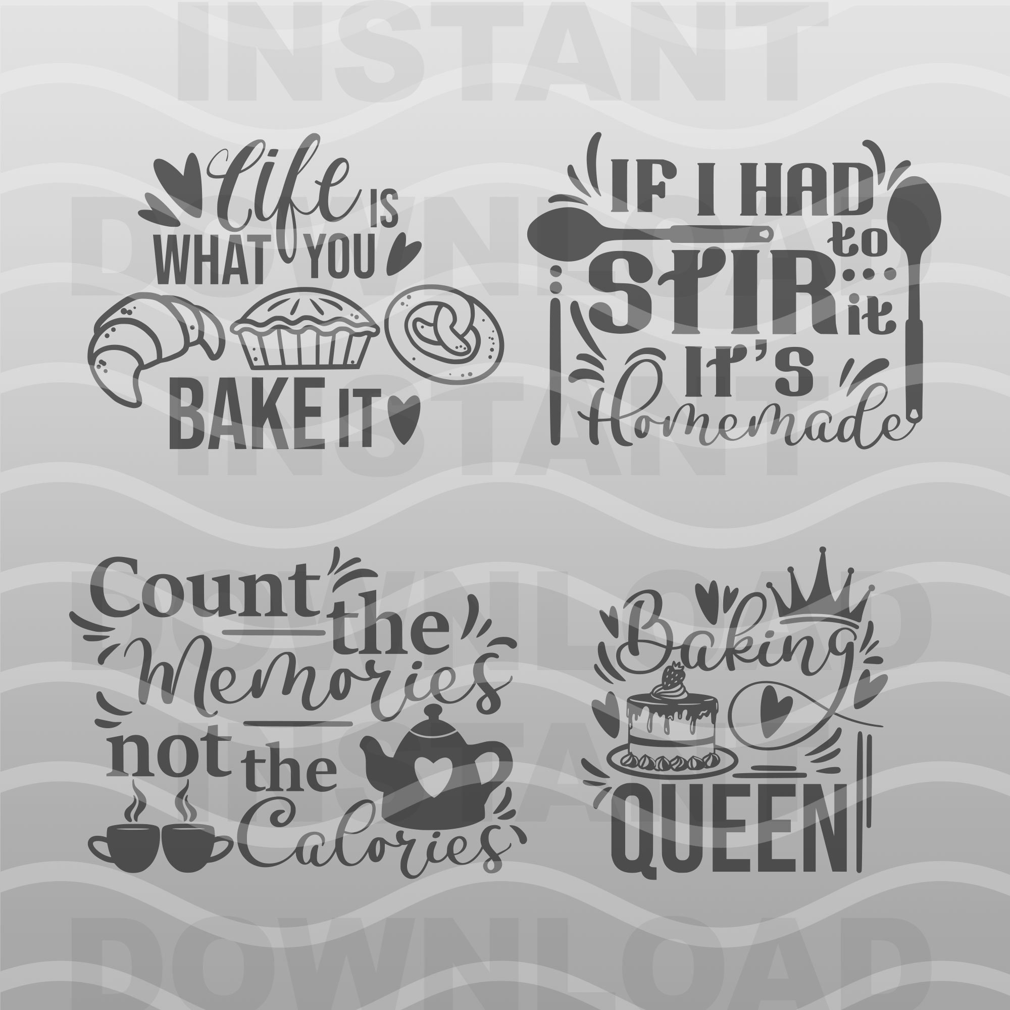 The Cook SVG Bundle 25 Files Chef Kitchen Funny Cooking - Etsy