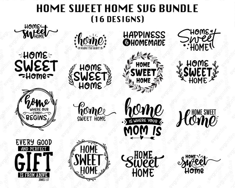 Complete Home SVG Bundle Household SVG Bundle Dxf Eps Png - Etsy