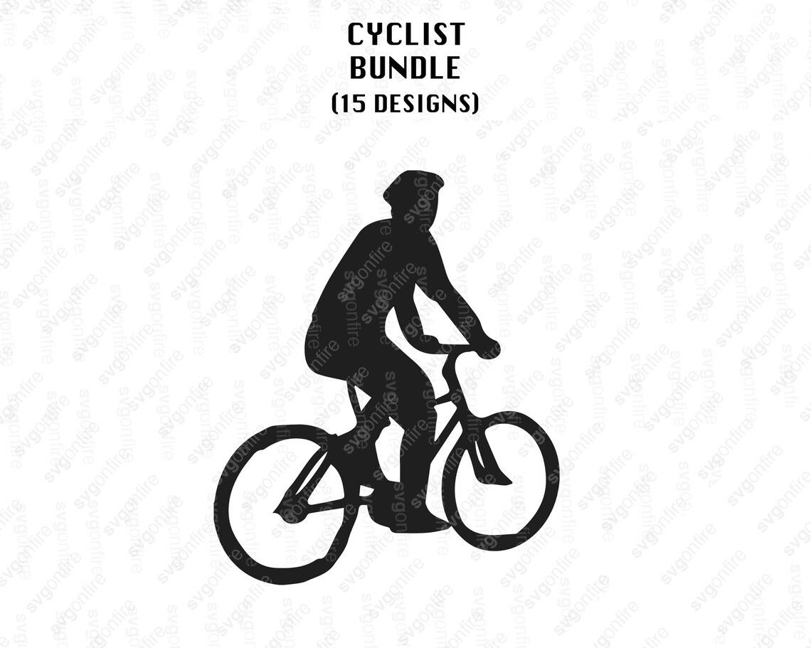Cyclist Elements SVG Bundle Biking SVG File for Cricut Eps - Etsy Australia
