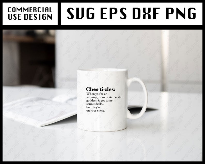 Chesticles Definition SVG Tough Woman SVG - Etsy