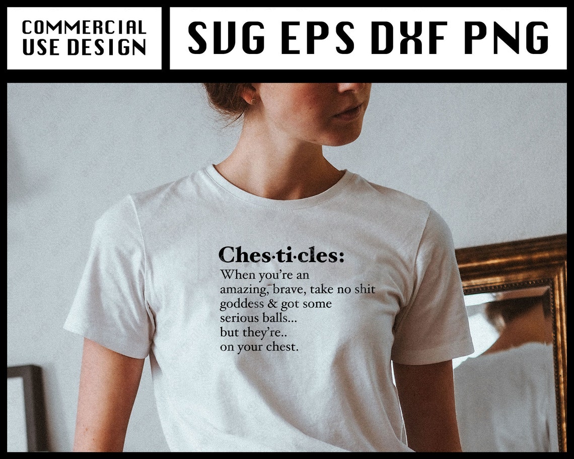 Chesticles Definition SVG Tough Woman SVG - Etsy