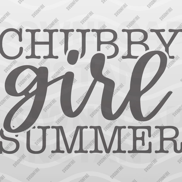 Chubby Girl Svg - Etsy