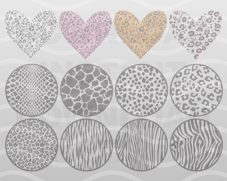 Cheetah SVG Bundle Over 70 Files Print Alphabet Circle | Etsy