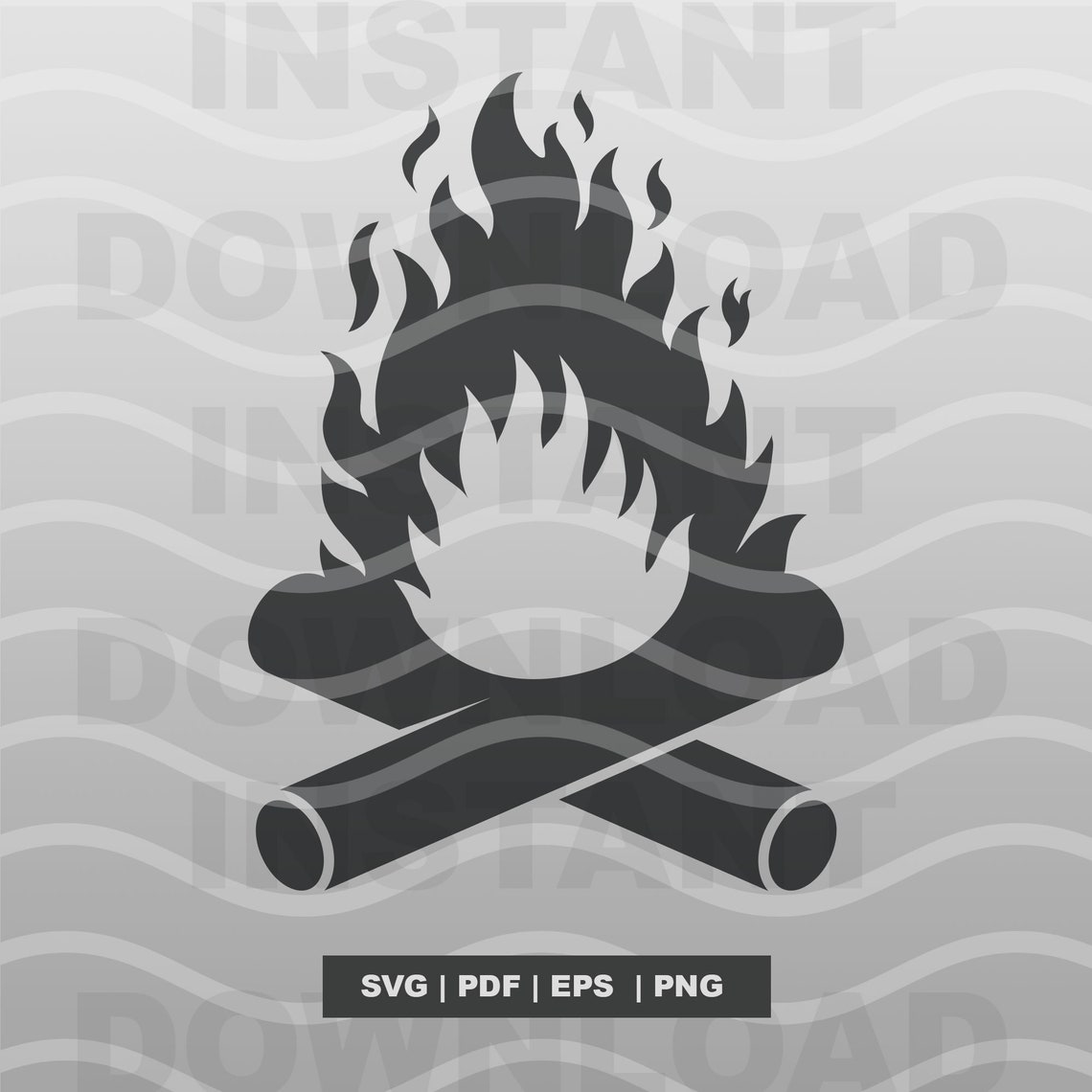 Camping Fire SVG Cricut File Camp Forest Silhouette Clip Art - Etsy
