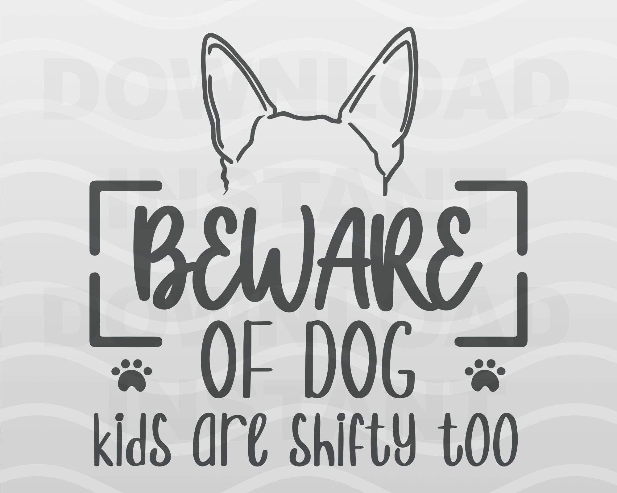 Beware of Dog SVG Beware of Kids Sign Dog Lover Dog Mama - Etsy