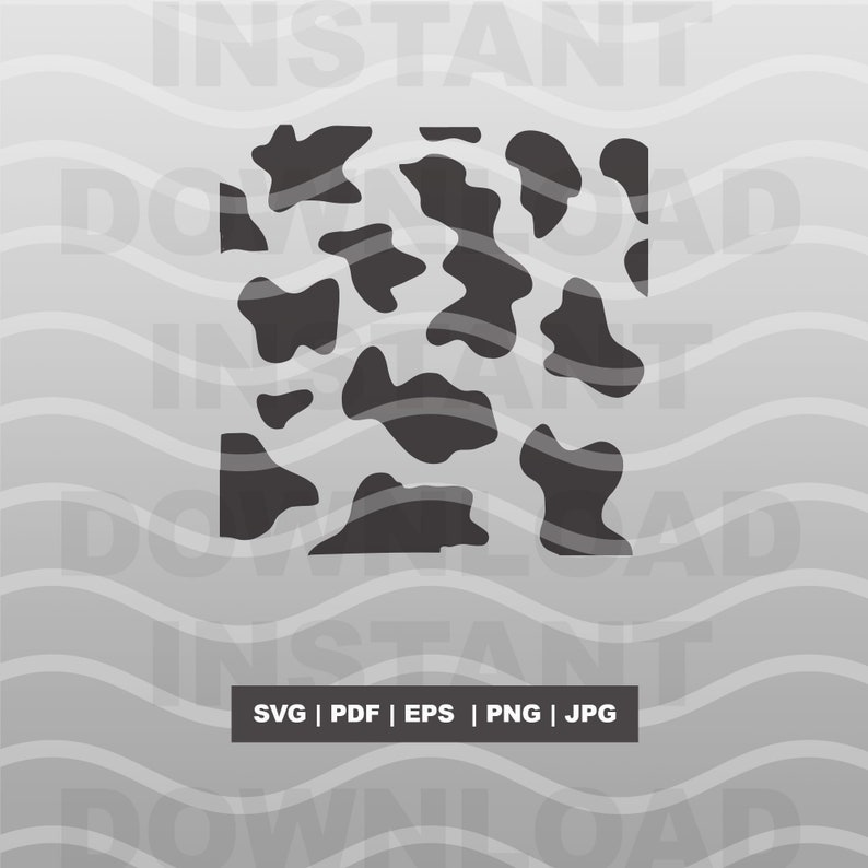 Cow Spots SVG Cut File Animal Print Silhouette Clip Art - Etsy