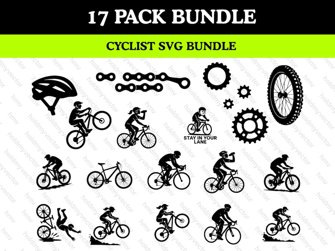 17 Cyclist Svgs – Mountain, Road & Funny Bike Riders | Bicycle Clipart ...