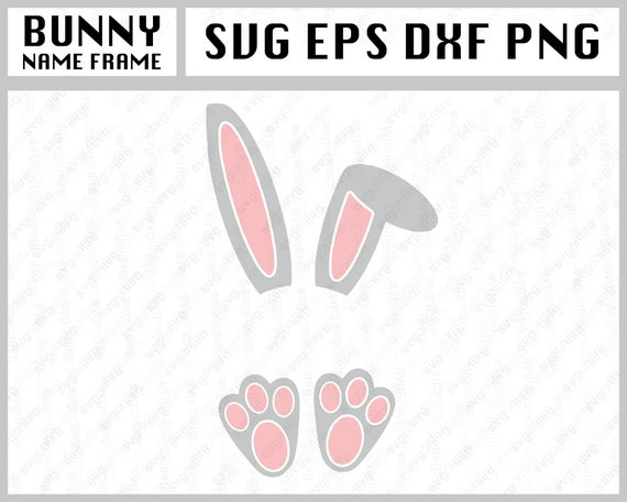 Bunny Name Frame SVG Digital File Download - Etsy