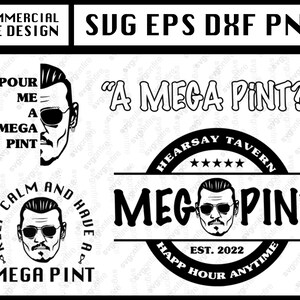 Megapint SVG Hearsay Brewing Company PNG Johnny Trial SVG | Etsy