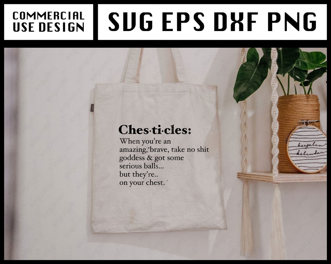Chesticles Definition SVG Tough Woman SVG - Etsy