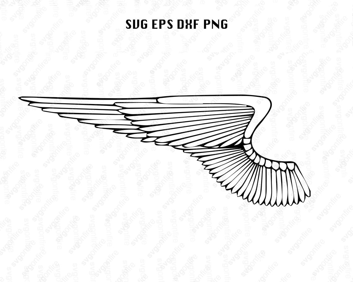 Wings Bundle SVG Feather Wings SVG File for Cricut Dxf Eps | Etsy