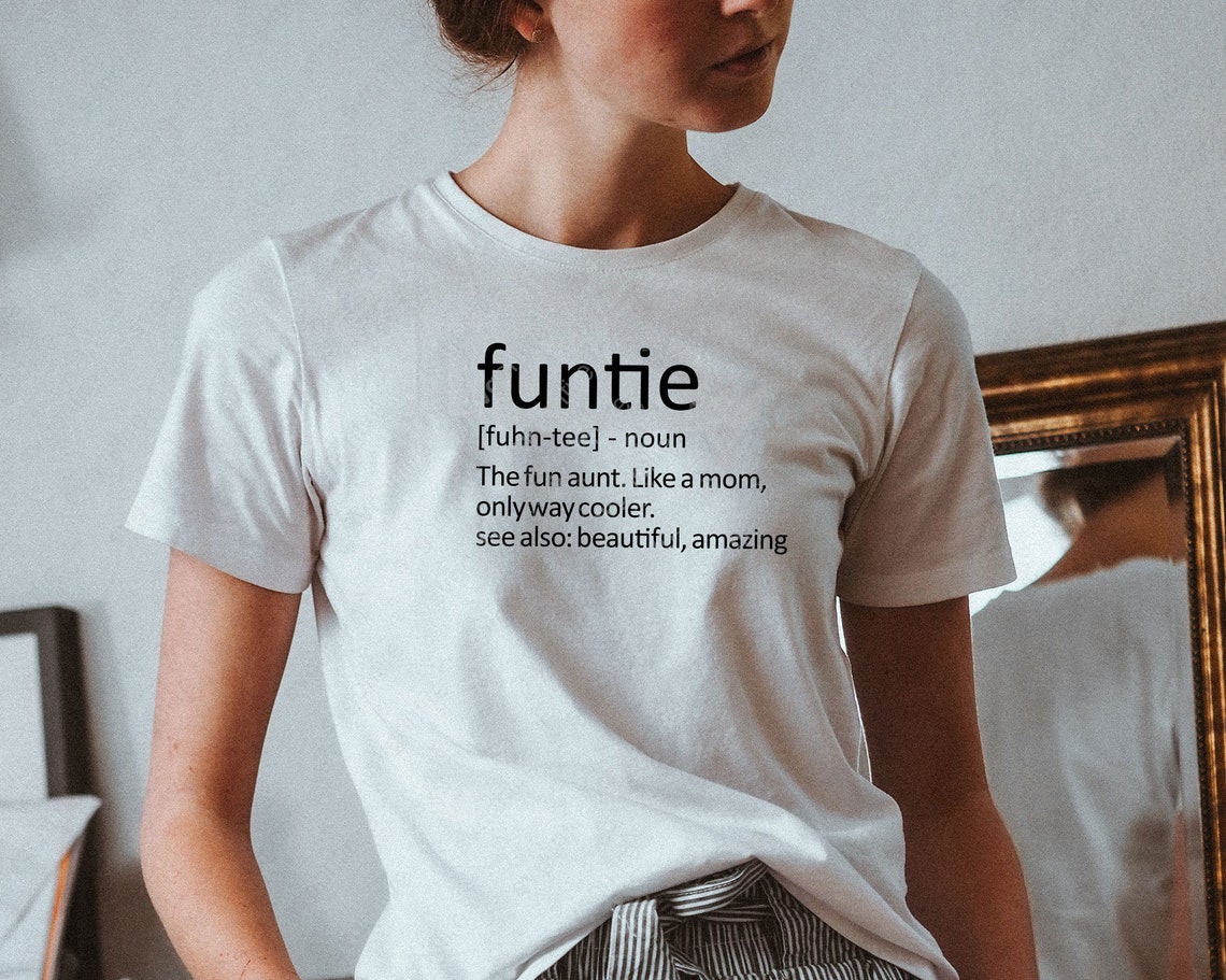 Funtie SVG Fun Auntie SVG Silhouette Cut File Cricut Dxf - Etsy