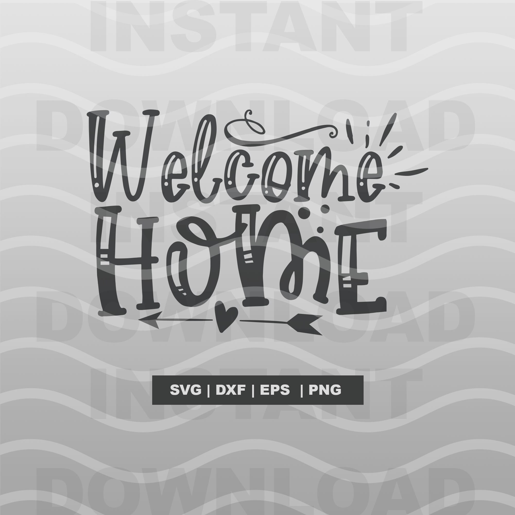 Welcome Home SVG Cricut File Happy Home Silhouette Clip Art - Etsy