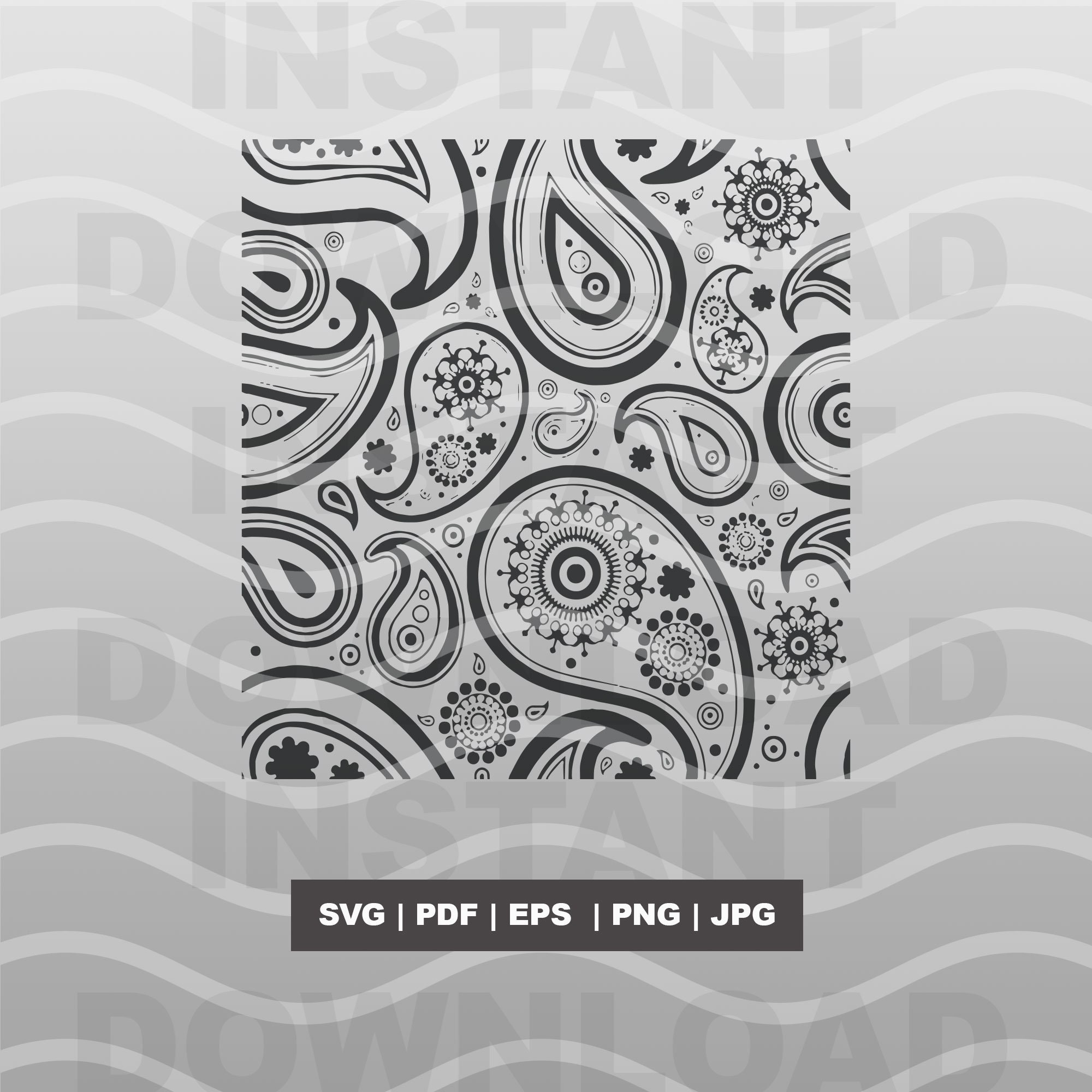 Bandana SVG Cut File Pattern Design Silhouette File Cloth - Etsy