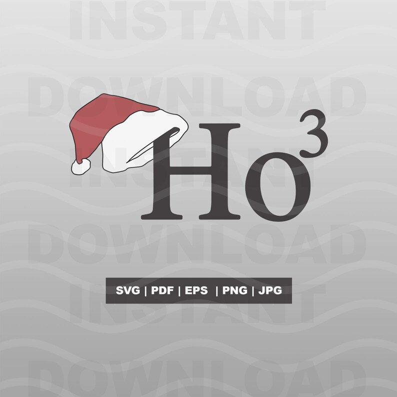 Ho Ho Ho SVG Cut File Santa Design Silhouette File | Etsy