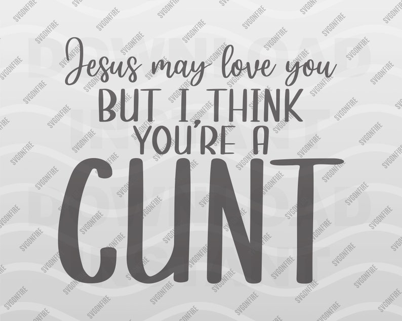 Swear Cuss Words SVG Cussword Cusswords Quote Swear Word | Etsy