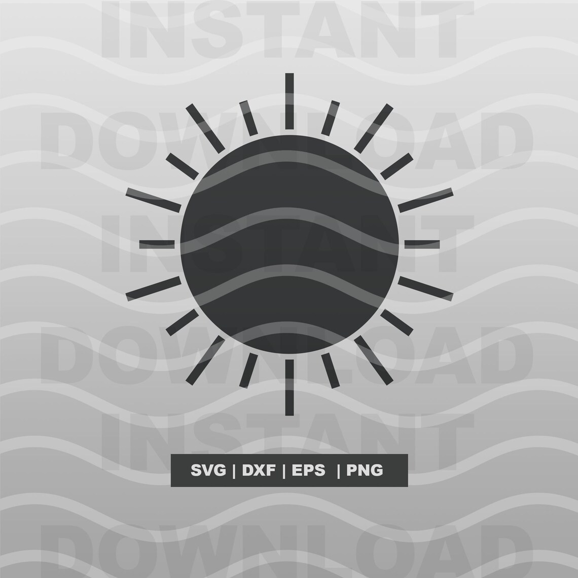 Sun Vector SVG File Sunshine Silhouette Clip Art Outdoors - Etsy