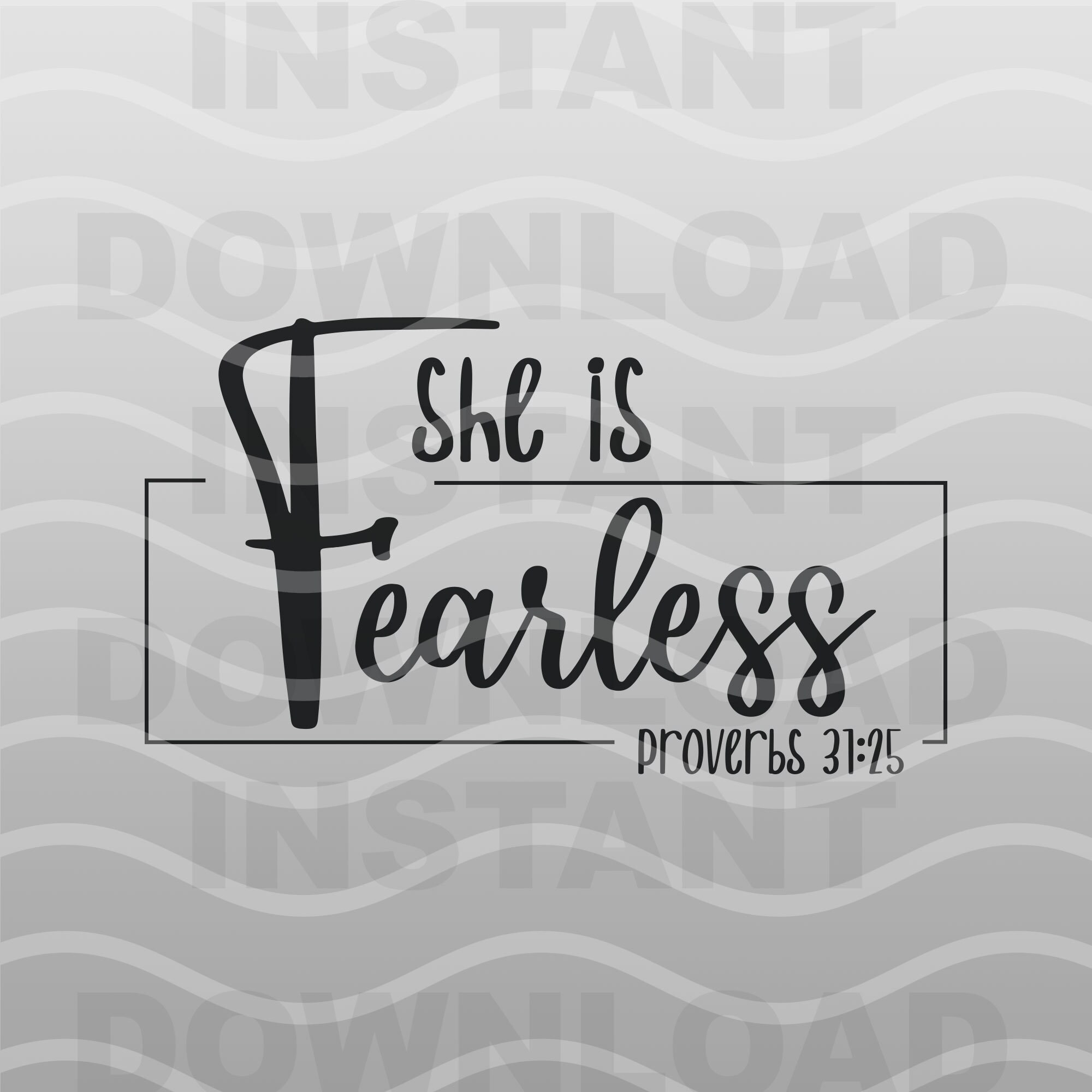 She is Strong SVG Proverbs Quotes Fearless Brave Fierce - Etsy