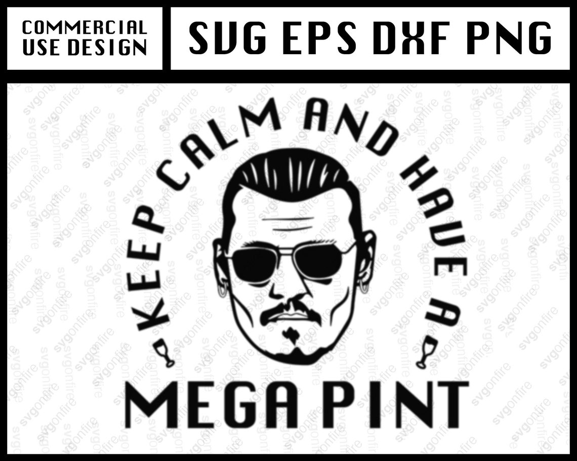Megapint SVG Hearsay Brewing Company PNG Johnny Trial SVG - Etsy