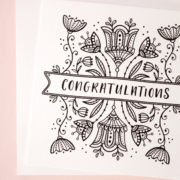 Hand Lettering Card - Etsy