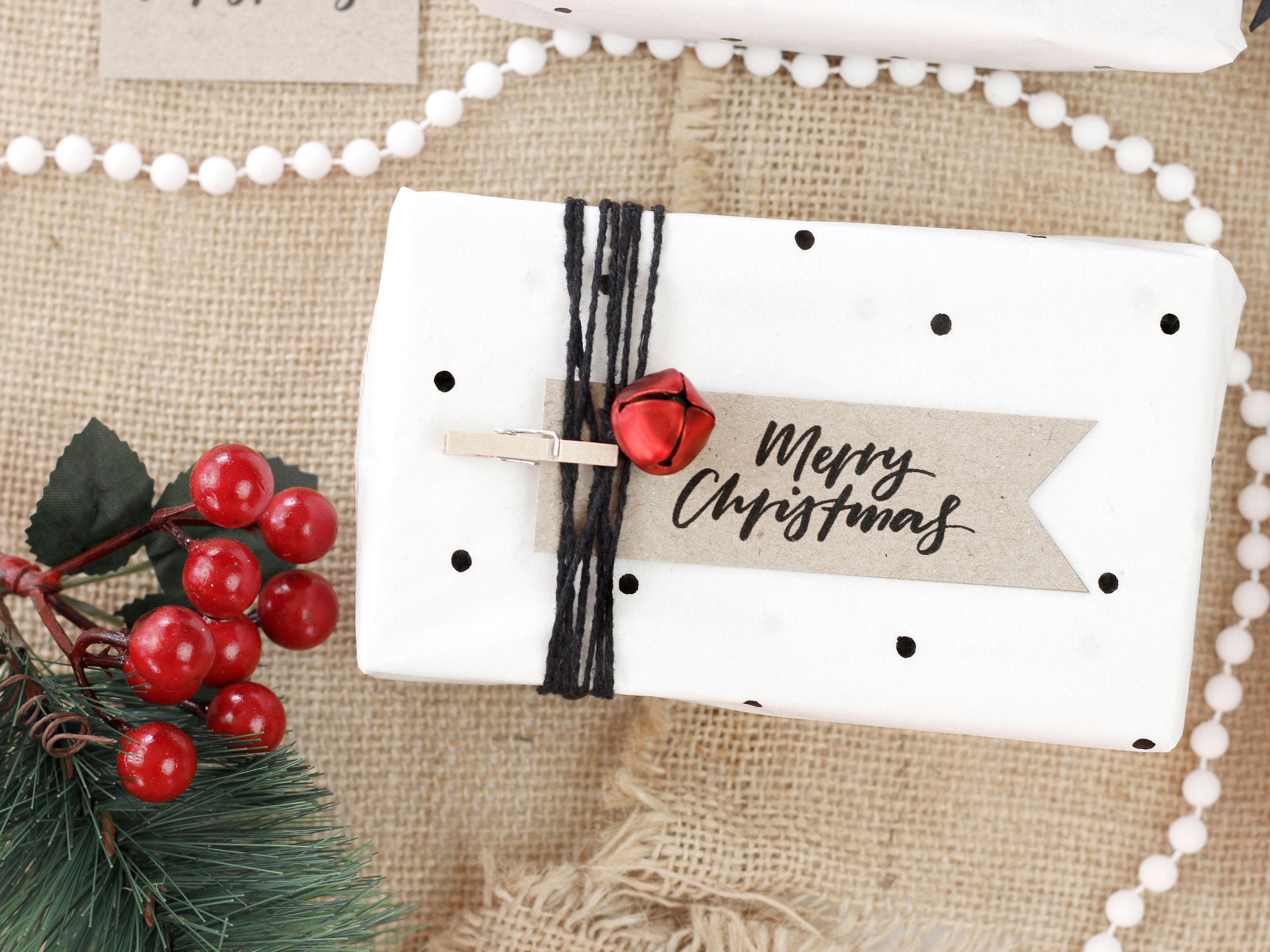 PRINTABLE Christmas Tags | Set of 10 Assorted Shapes and Designs | 10 X ...
