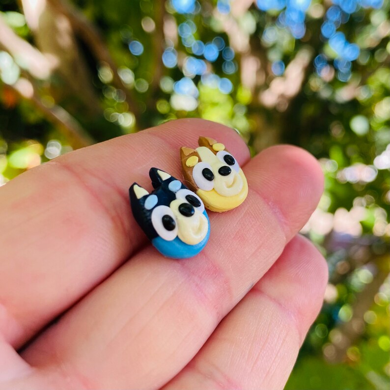 Polymer Clay Bluey & Bingo Inspired Blue Heeler Puppy - Etsy