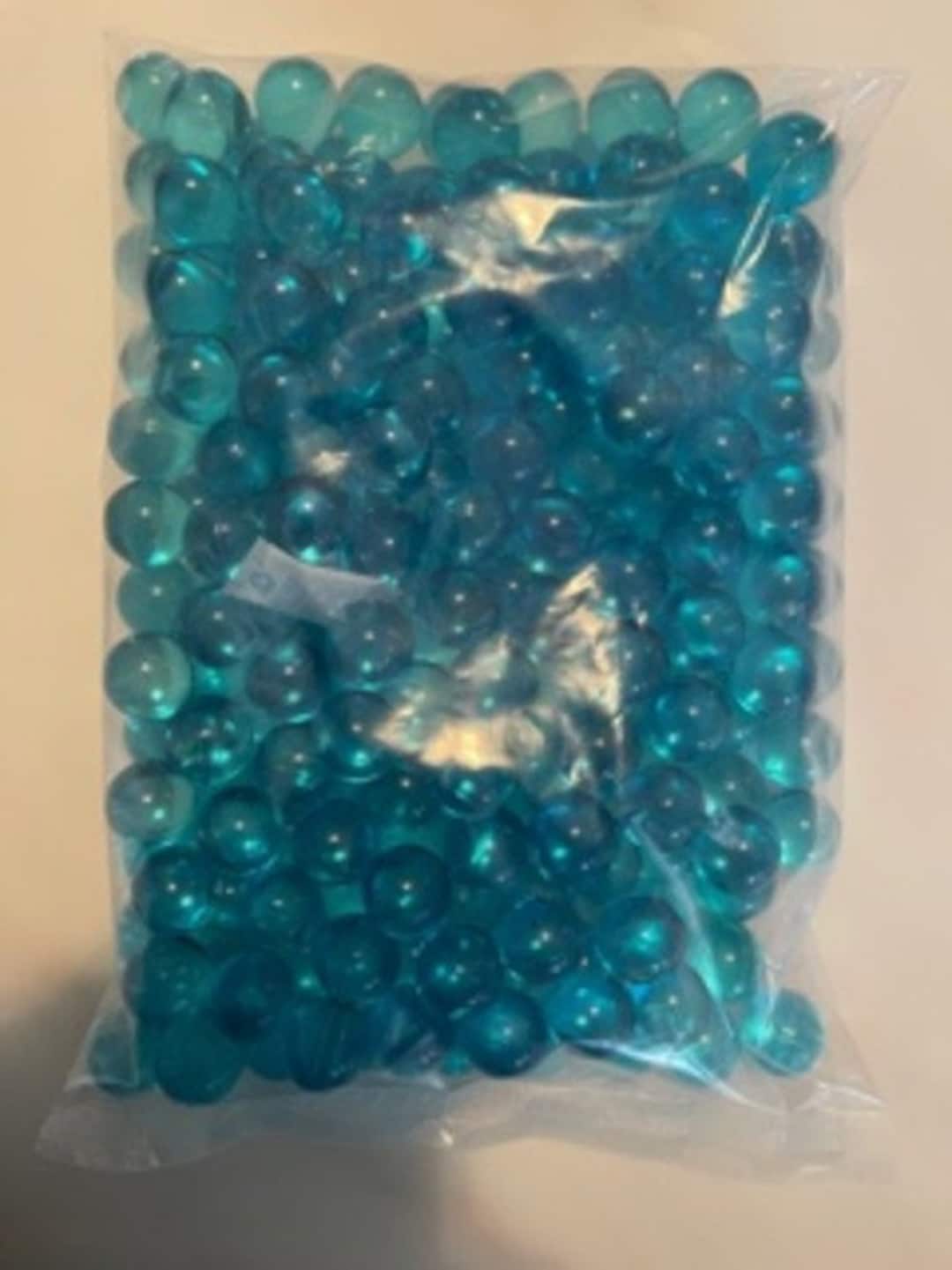 Light Blue Transparent Circular 3.9g Bath Oil Beads Floral Fragrance ...
