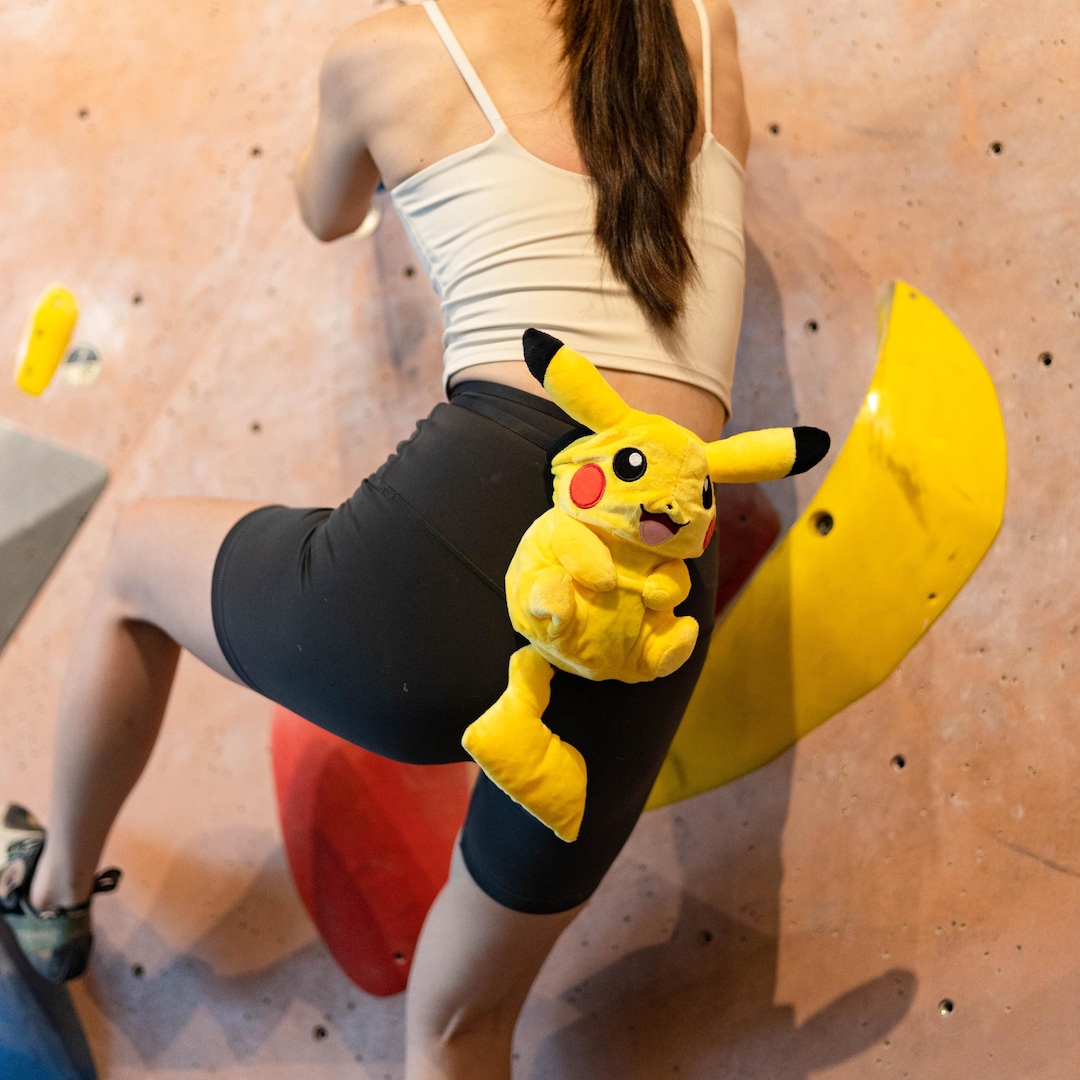 Pikachu Plush Chalk Bag: Handmade Rock Climbing Gift - Etsy