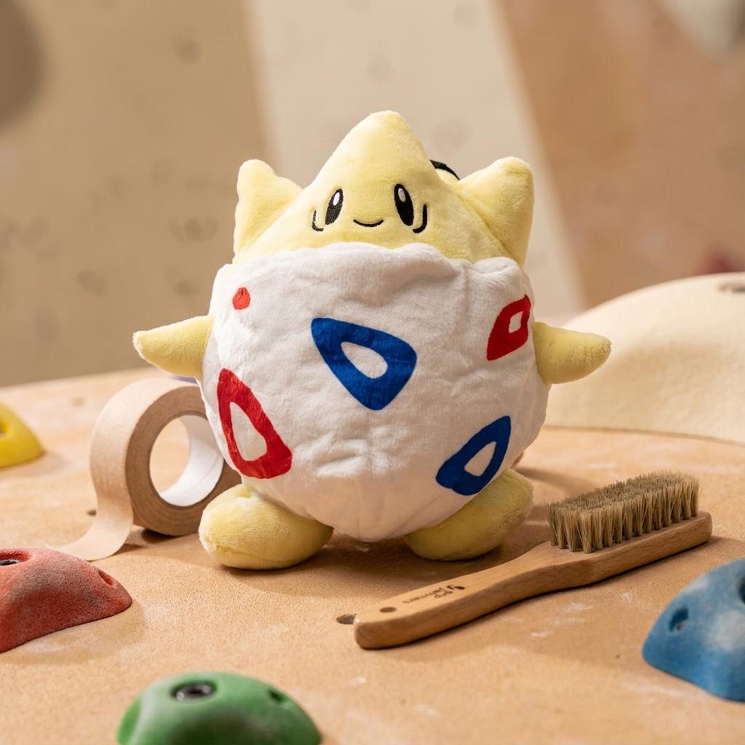 Togepi Chalk Bag: Handmade Plush Climbing Gear, Bouldering Accessory ...