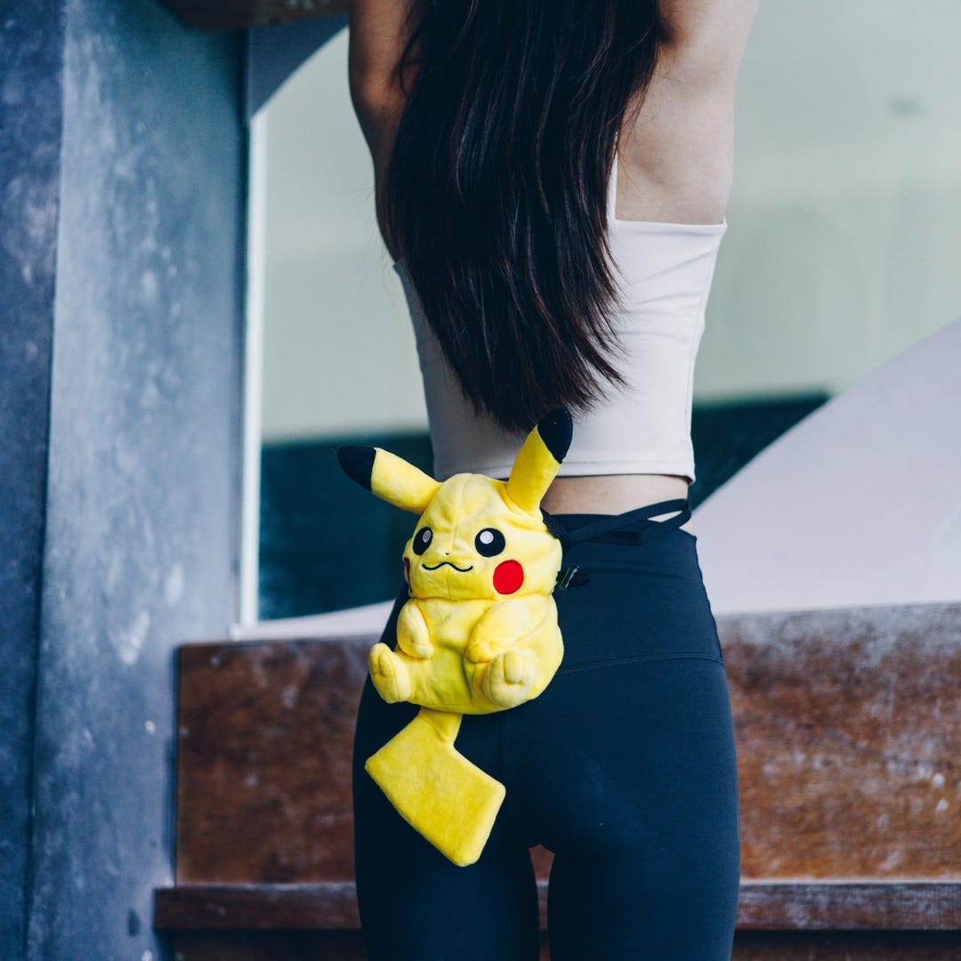 Pikachu Chalk Bag, Handmade Rock Climbing Gift, Pokemon Character, Gift ...