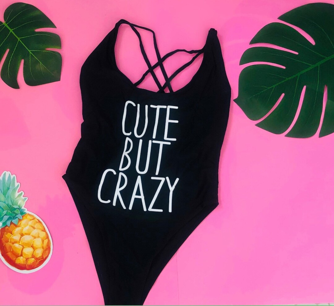 Cute but Crazy Bathing Suit One-piece - Etsy