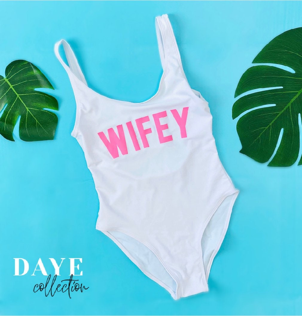 Wifey Bride Bathing Suit One-piece - Etsy