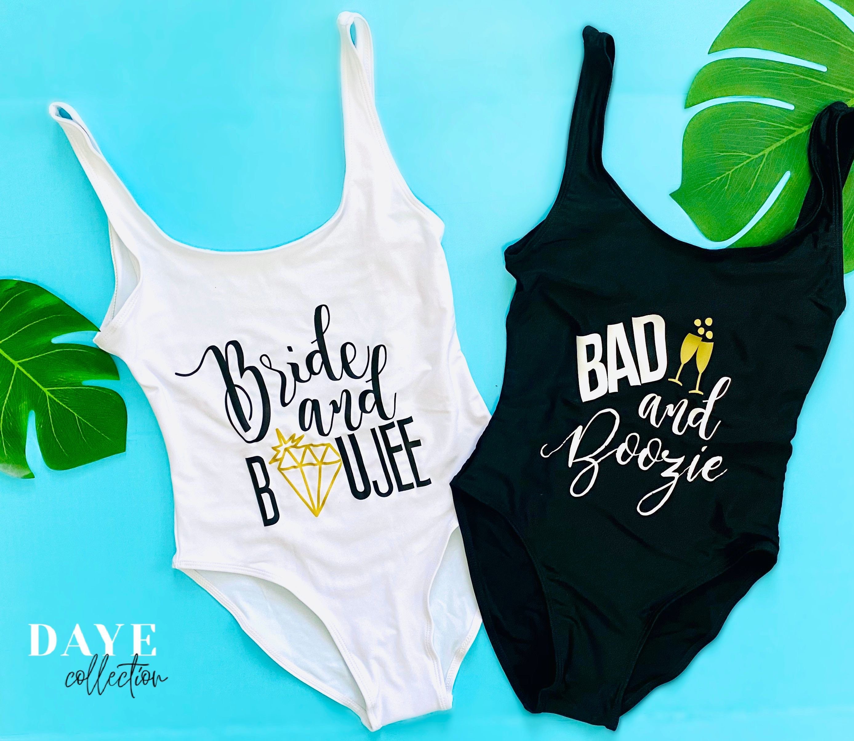 Bride and Boujee Gold Bride Bathing Suit One-piece | Etsy