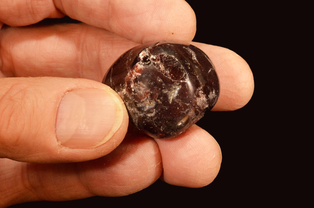 GARNET 1" 3 Oz (sku 03 E) CHIPPED Tumbled Polished Rock Mineral Root ...