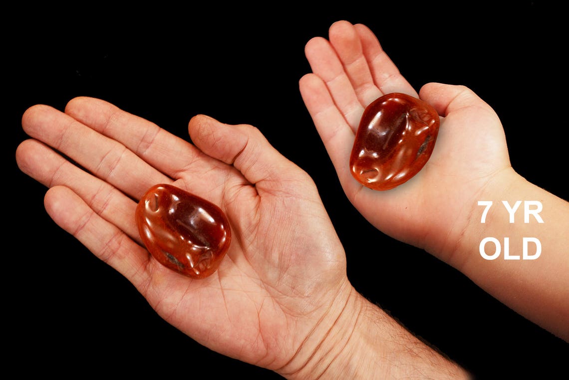 Red Agate 2" Large Tumbled Stones Polished Root Chakra Raw Crystal ...