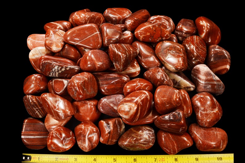 Red Dolomite 2 2-3 Oz Large Polished Tumbled Rocks | Etsy