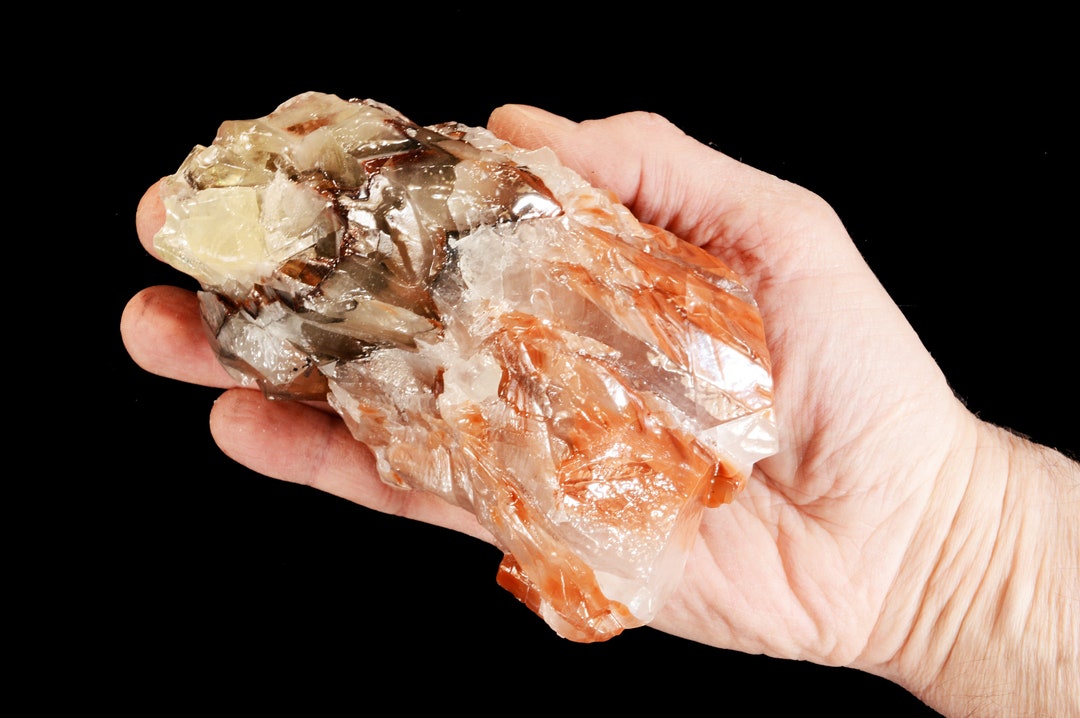 RAINBOW CALCITE 5" 2 Lb All Chakra Healing Crystal Stone Raw Rock ...