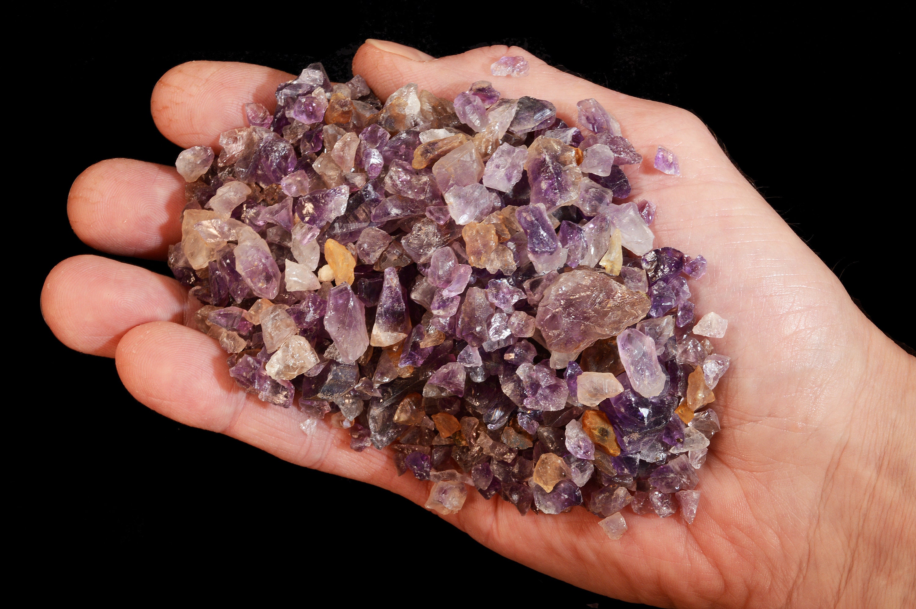 AMETHYST Crystal Chips 6 Ounce Bag for Jewelry Raw Rocks and Minerals ...