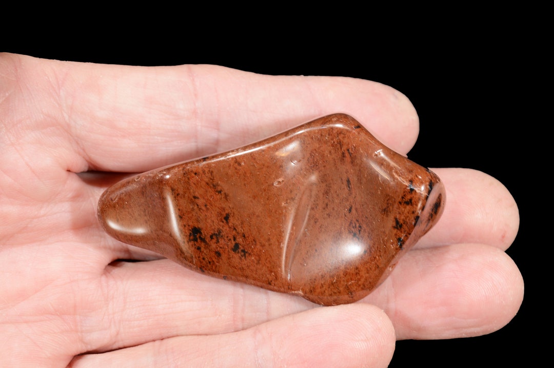 MAHOGANY OBSIDIAN 3" (sku 01 E) HUGE Large Tumbled Polished Rock ...